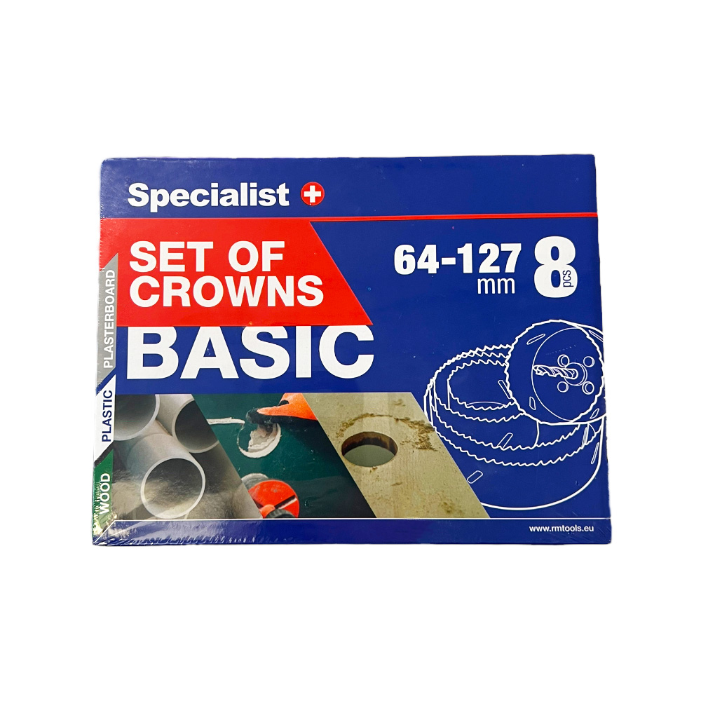 SPECIALIST+ drill crown kit, 8 pcs | Specialist.eu